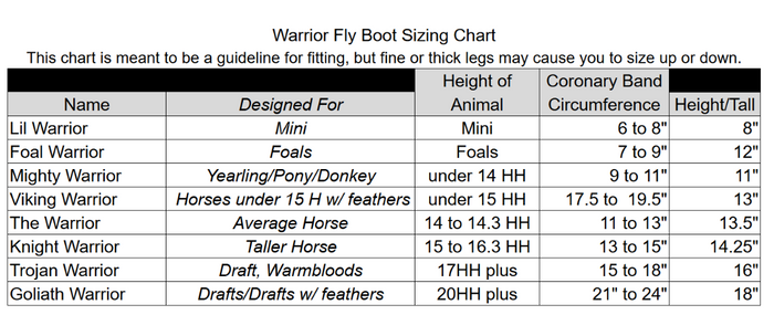 Warrior Fly Boots - SET OF FOUR – The Warrior Store